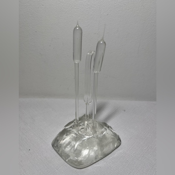 berting glass | Accents | Berting Glass Clear Glass Cattails Bulrushes ...